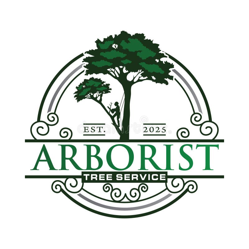 Arborist Tree Services Logo Design Stock Vector - Illustration of ...