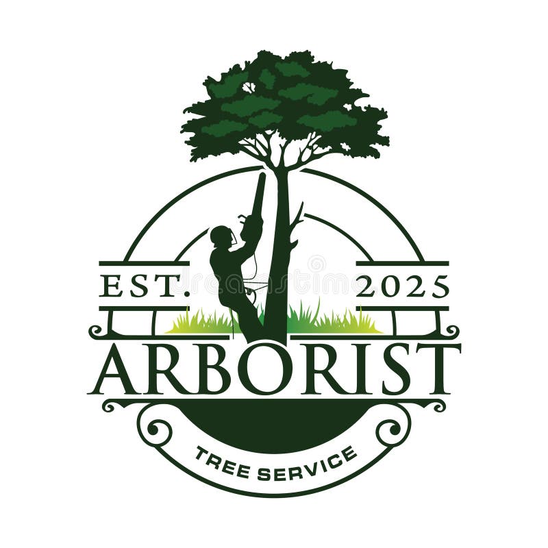 Arborist Tree Services Logo Design Stock Vector - Illustration of ...