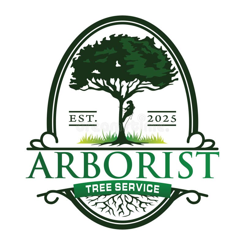 Arborist Tree Services Logo Design Stock Vector - Illustration of ...