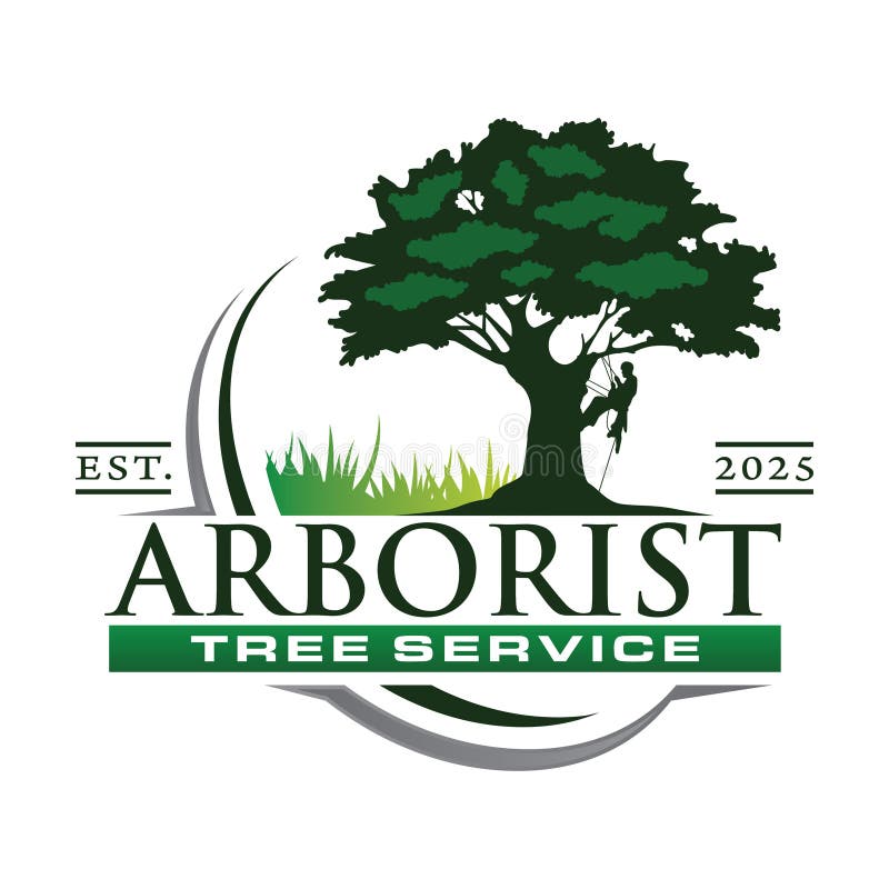 Arborist Tree Services Logo Design Stock Vector - Illustration of ...