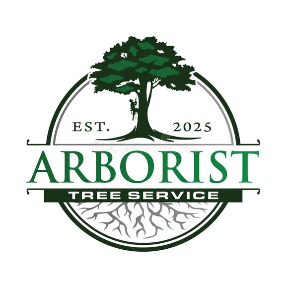 Arborist Tree Services Logo Design Stock Vector - Illustration of ...