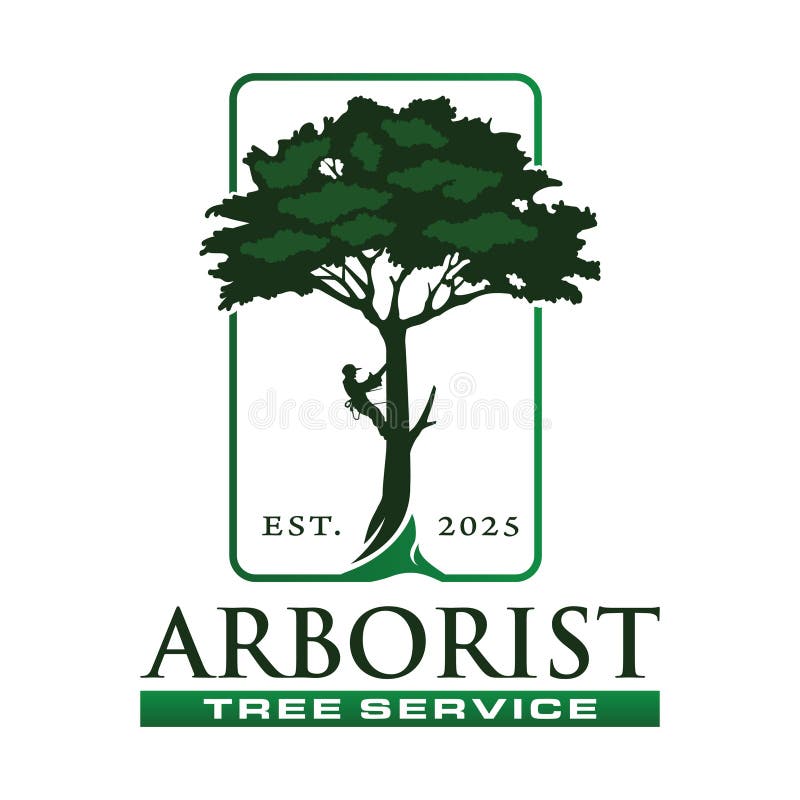 Arborist Tree Services Logo Design Stock Vector - Illustration of leaf ...