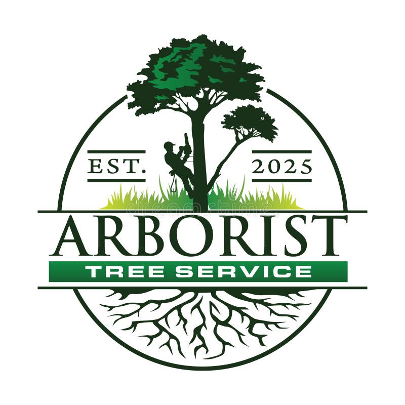 Arborist Tree Services Logo Design Stock Vector - Illustration of ...