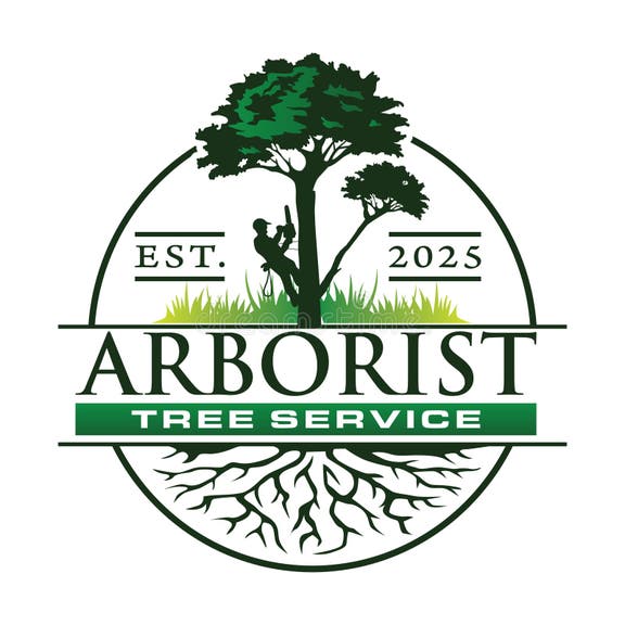 Arborist Tree Services Logo Design Stock Vector - Illustration of ...