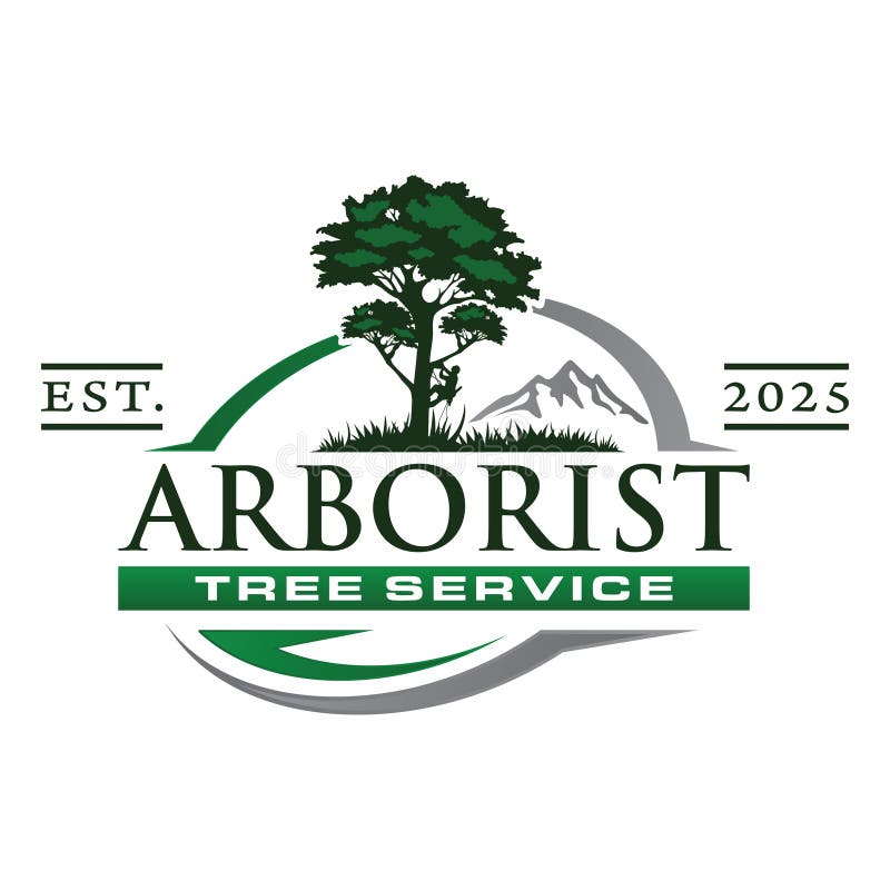 Arborist Tree Services Logo Design Stock Vector - Illustration of ...