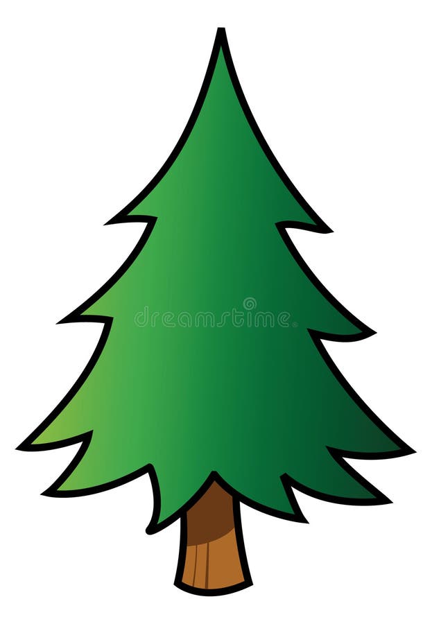 Arbre de sapin illustration de vecteur. Illustration du vecteur - 12956059