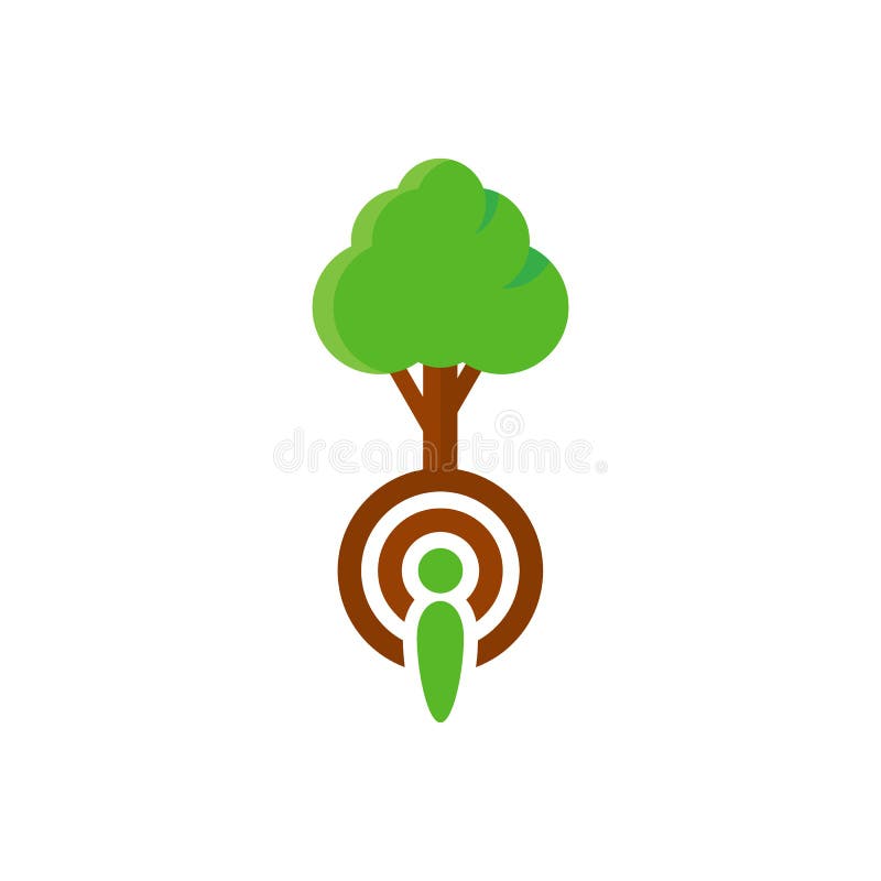 Arbre Logo Icon Design De Signal Illustration de Vecteur - Illustration ...