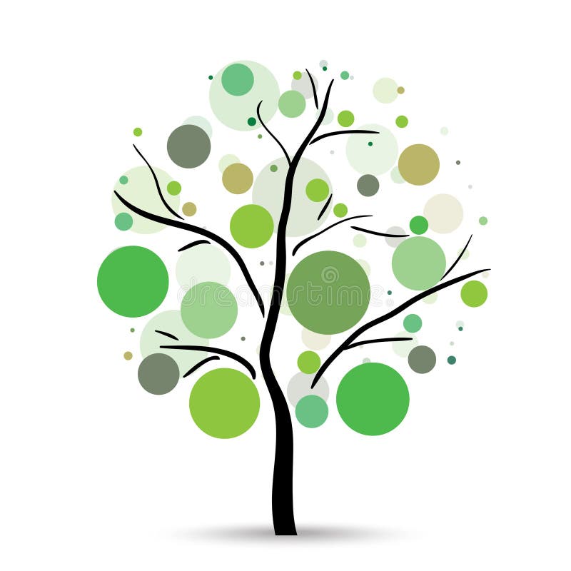 Arbre multicolore illustration de vecteur. Illustration du multicolore ...