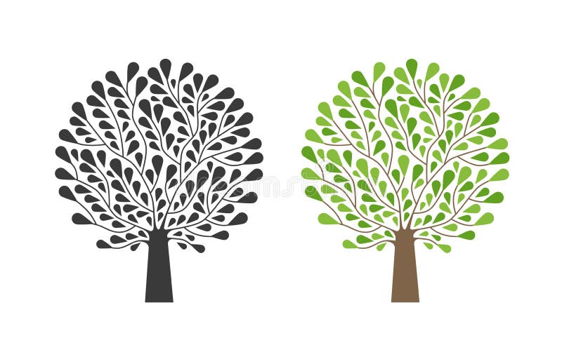 Logo Ou Symbole Darbre Nature écologie Icône Denvironnement