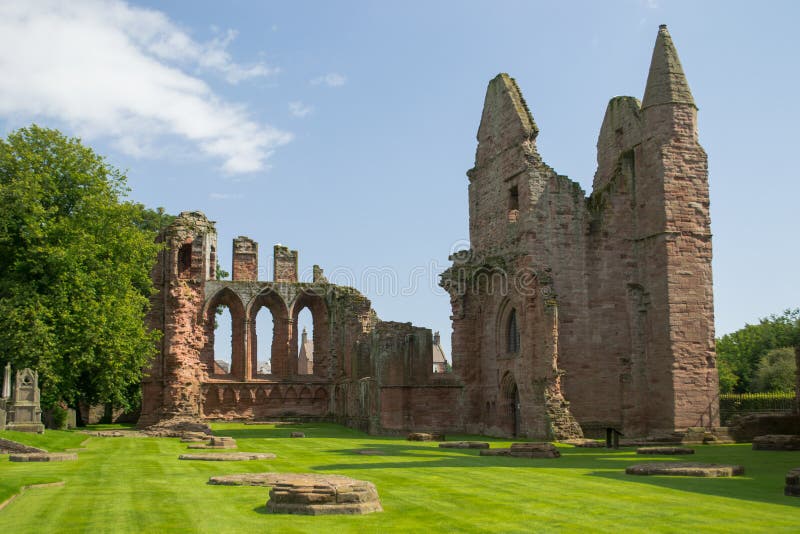 New Abbey, Scotland stock image. Image of medieval, tourist - 16299109