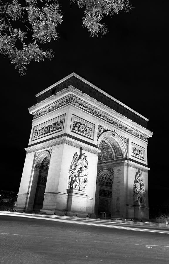 Arc stock image. Image of triumph, night, evening, exposure - 20600365
