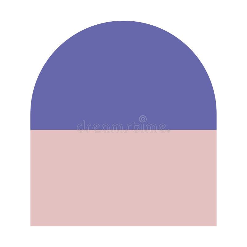 Arc Abstract Shape Violet and Pink Rectangle Design Element Stock ...