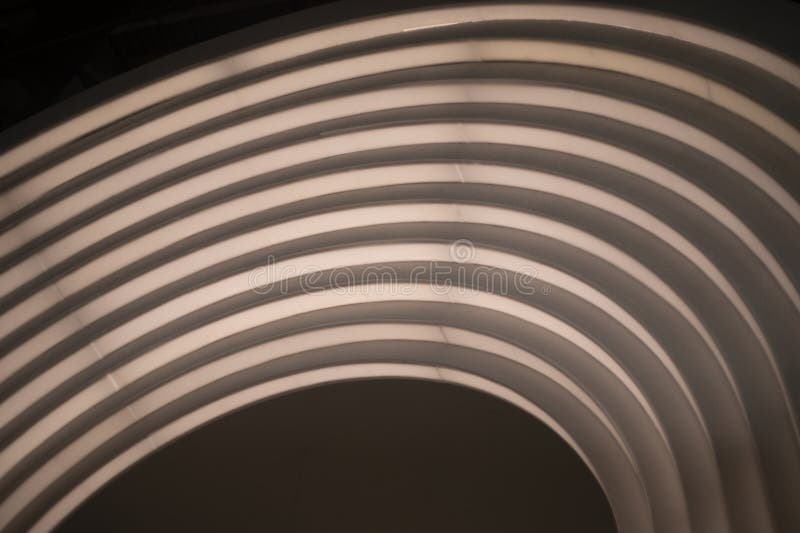 Arc in Architecture. Arc Lighting in the Interior Stock Photo - Image ...