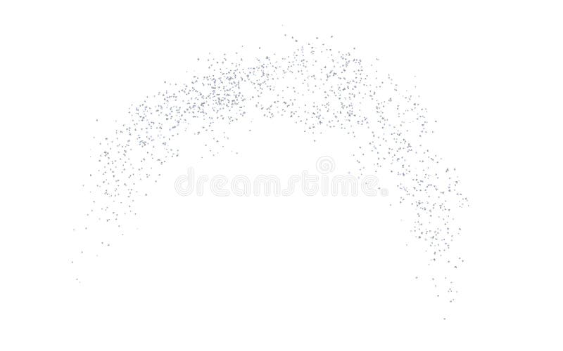 Arc Backdrop Plume Silver Texture Crumbs. Silverish Dust Isolated ...