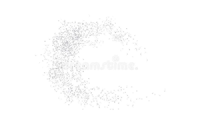 Arc Backdrop Plume Silver Texture Crumbs. Silverish Dust Isolated ...