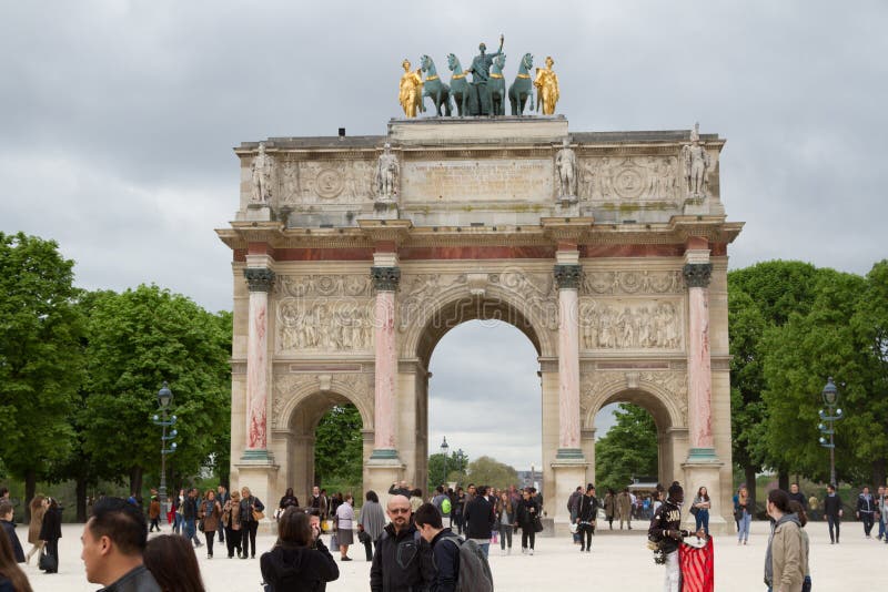 Arc Carrousel De Du巴黎triomphe 图库摄影片 - 图片 包括有 图标式, 拉斐特: 65738607