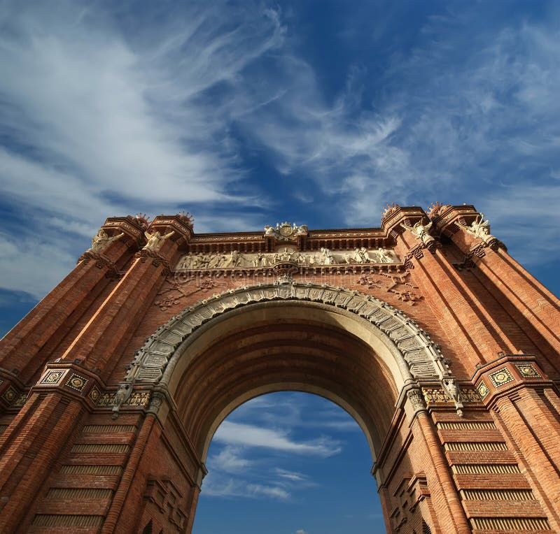 Arc de Triomf, Barcelona stock photo. Image of summer - 22841208
