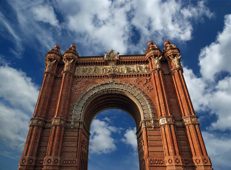 Arc de Triomf, Barcelona stock photo. Image of summer - 22841208