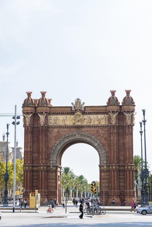 Arc de Triomf, Barcelona stock photo. Image of arch, spain - 47210172