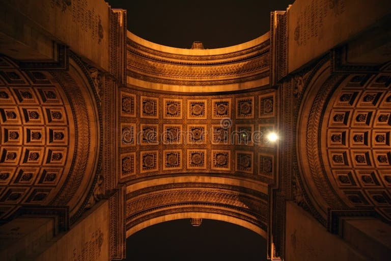 Arc De Triomphe, Bottom Pattern. Stock Photo - Image of place, champs ...