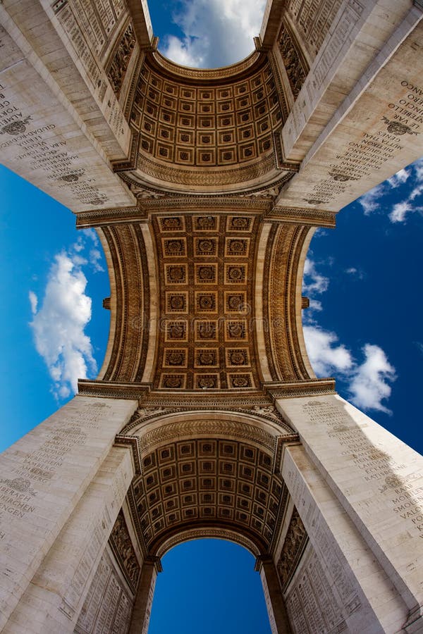Arc De Triomphe in Paris Arch of Triumph Stock Image - Image of avenue ...