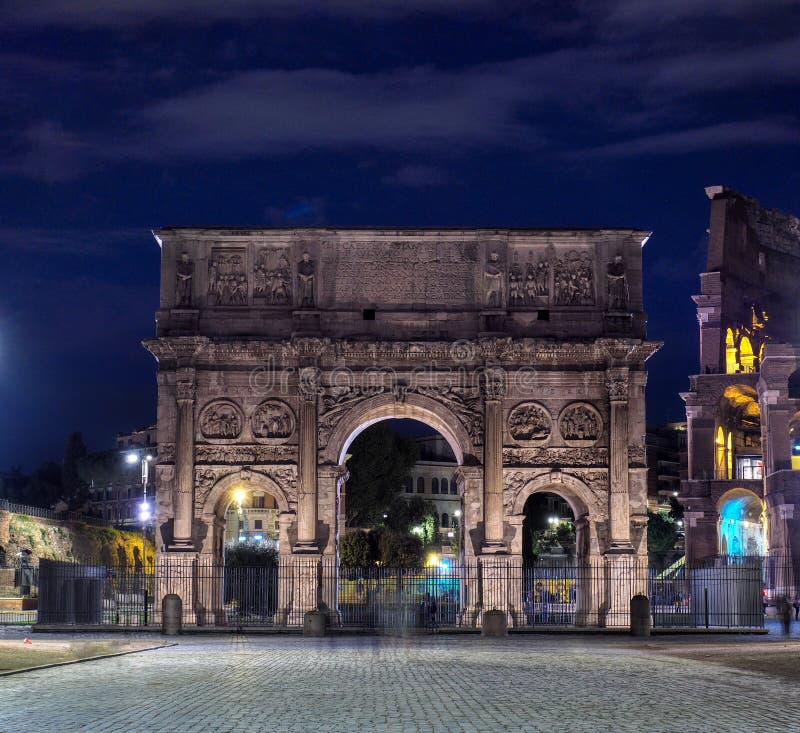 Arc De Triomphe, Rome, Italy Stock Image - Image of triumphal, antique ...