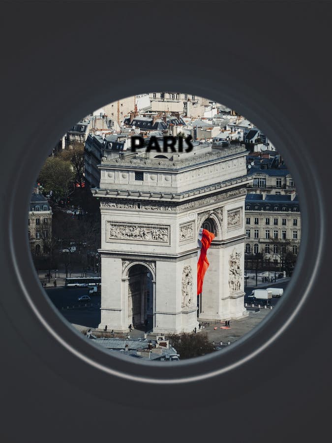 A Pin on Paris, France in the World Map Stock Image - Image of ...