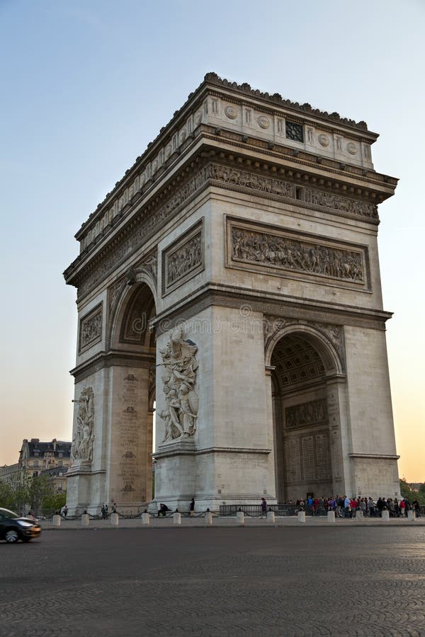 Arc de Triumph, Paris stock image. Image of paris, architecture - 36189633