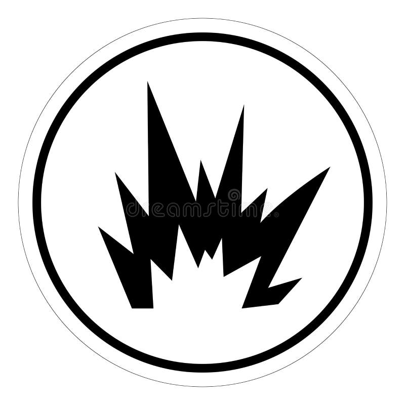 Arc Flash Hazard of Circle Symbol Sign, Vector Illustration, Isolate on ...