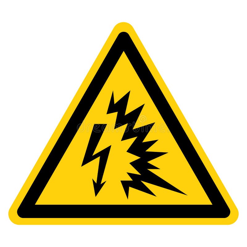 Arc Flash Symbol Sign Isolate on White Background,Vector Illustration ...