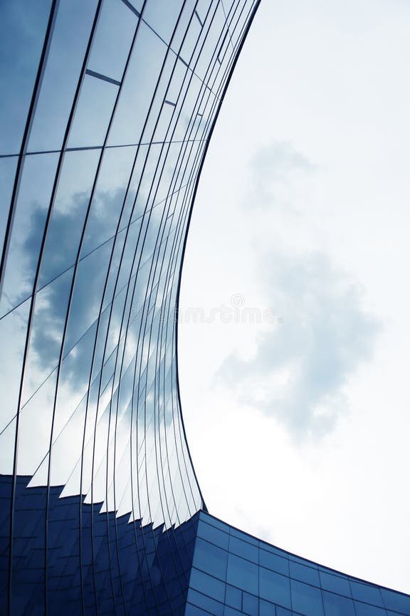 Arc glass structure stock photo. Image of cloudiness - 21036326