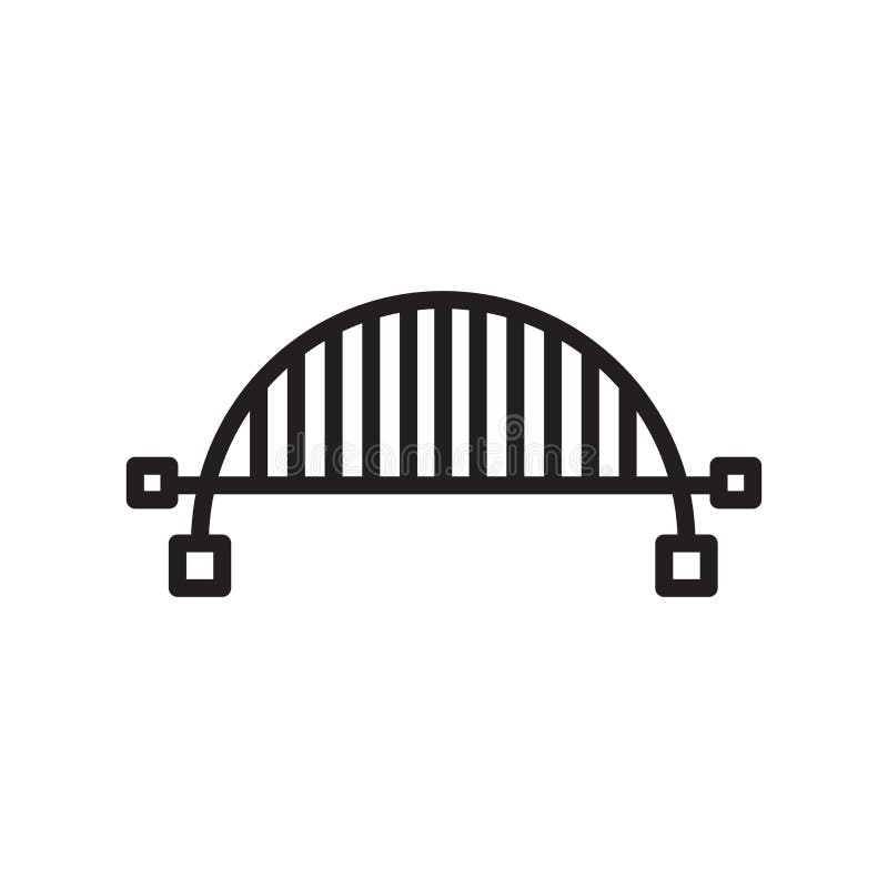 Arc Icon Vector Sign and Symbol Isolated on White Background Stock ...