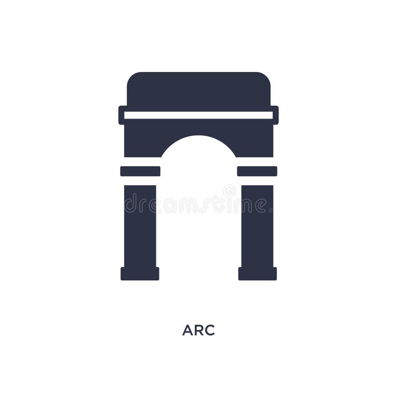Arc of Triomphe Icon on White Background. Simple Element Illustration ...