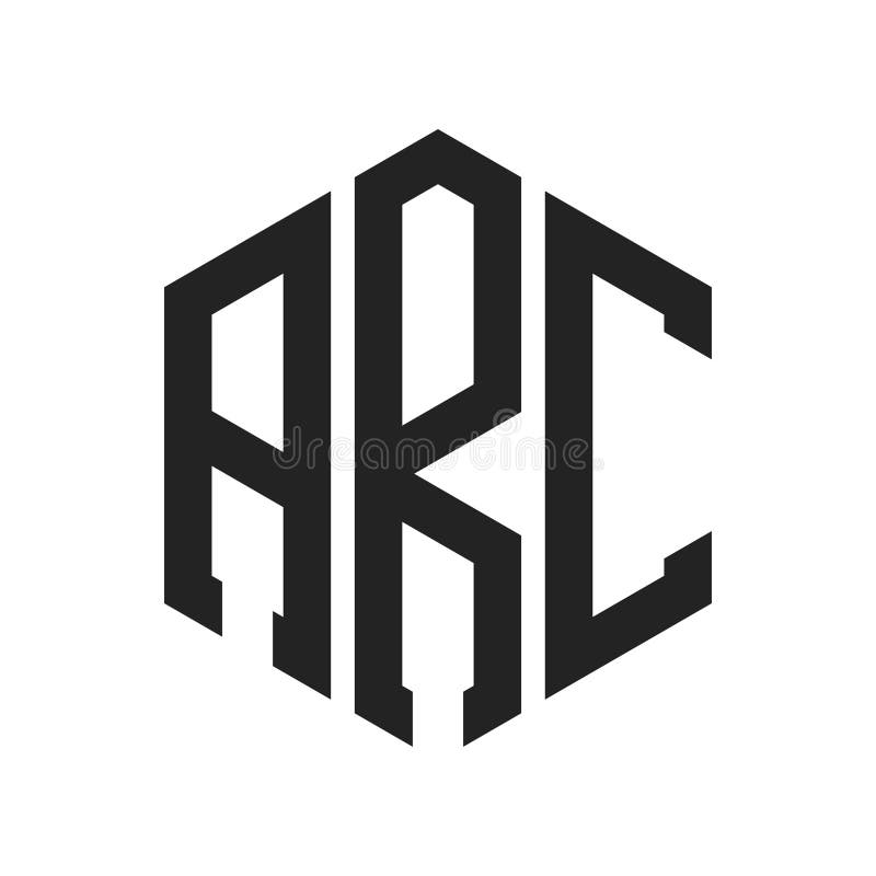 ARC Logo Design. Initial Letter ARC Monogram Logo Using Hexagon Shape ...