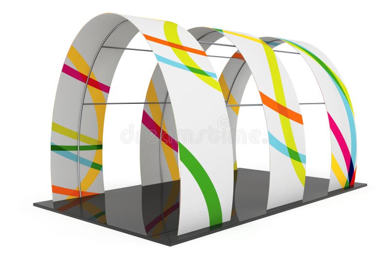 Arc Promotion Stand stock image. Image of canvas, counter - 64288289
