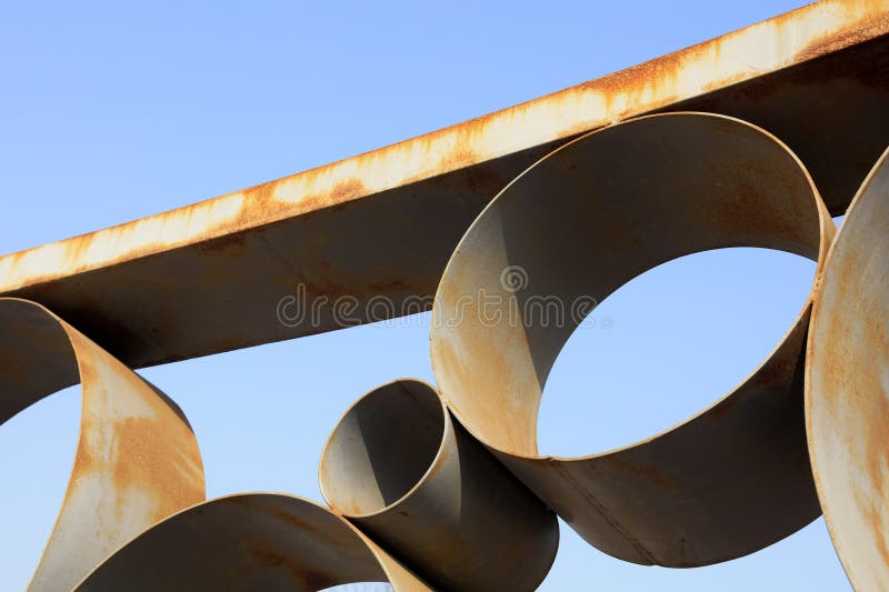 Arc steel plate structure stock image. Image of rust - 365728579