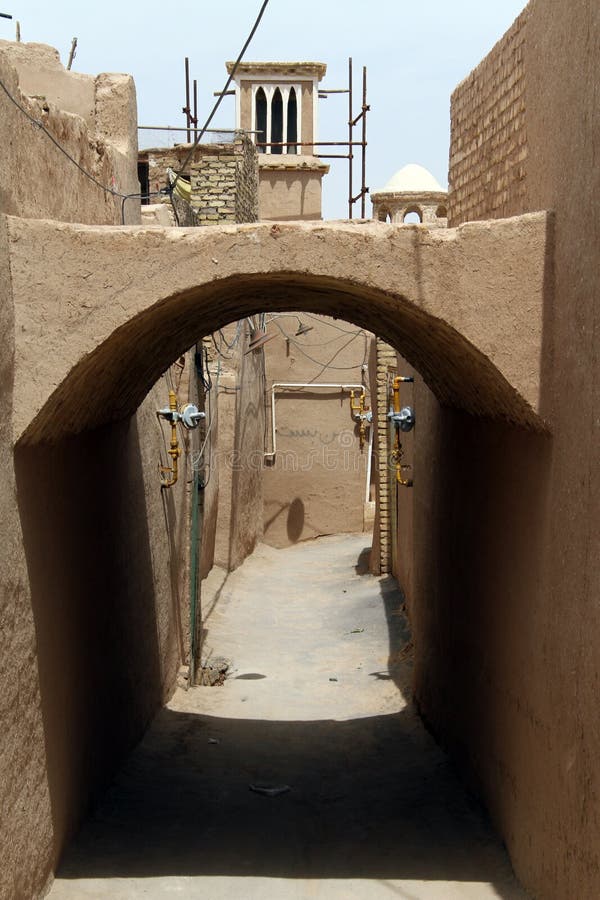 Arc on the street stock photo. Image of wall, iran, house - 31938146