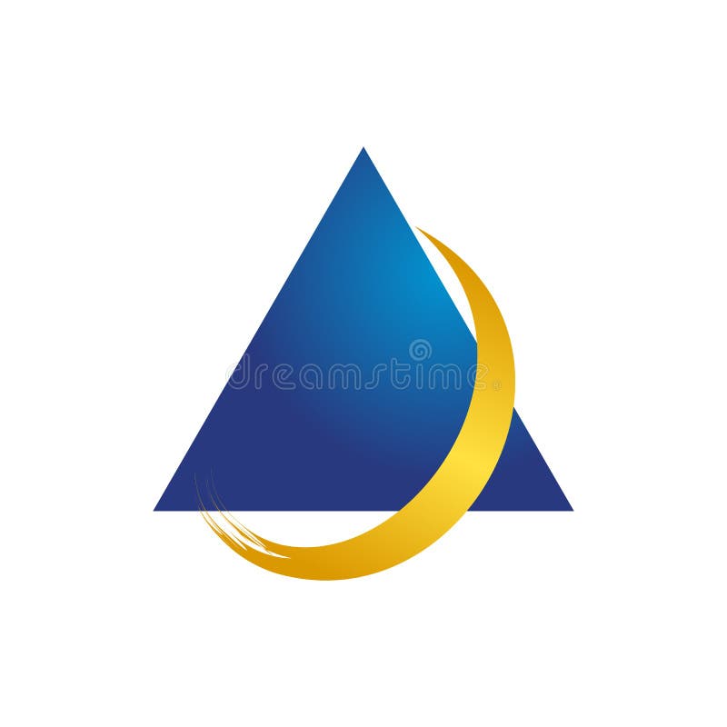 Arc Swoosh Flashes Triangle Shape Symbol Design Stock Vector ...