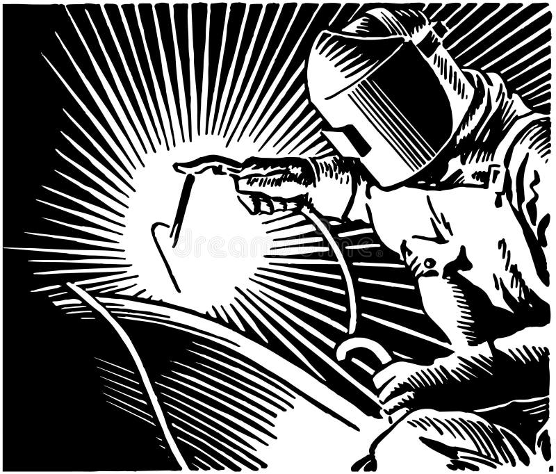 Arc Welder stock vector. Illustration of laborers, welding - 42099085