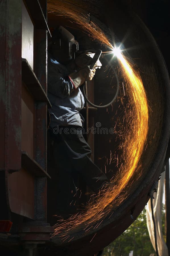 Arc welding stock photo. Image of manufacturing, construction - 720572