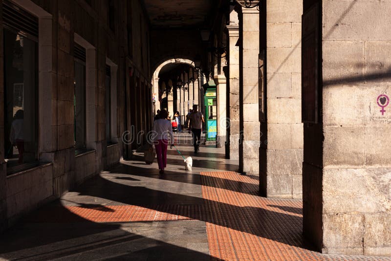 Arcade of Bilbao editorial stock photo. Image of 2022 - 270839628