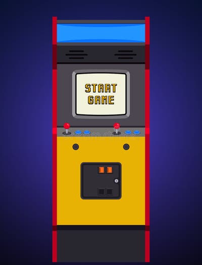 Arcade Machine Front View Stock Illustrations – 57 Arcade Machine Front ...