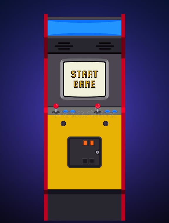 Arcade Machine Front View Stock Illustrations – 57 Arcade Machine Front ...