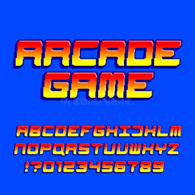 Arcade Font Stock Illustrations – 2,762 Arcade Font Stock Illustrations ...