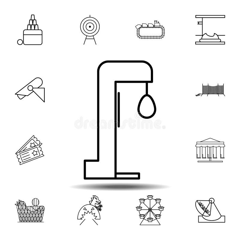 Arcade Game Design Icon. Simple Outline Colored Vector of Amusement ...