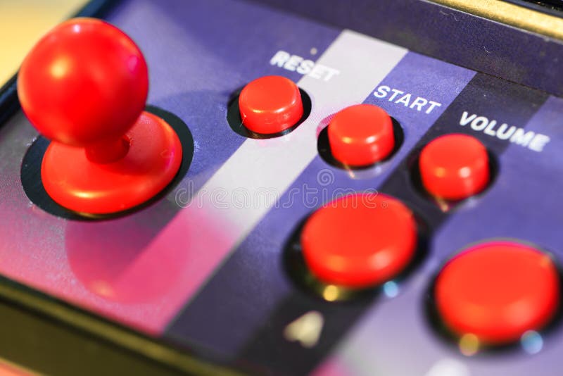 Arcade Game Control Pad Closeup Macro Detail View Stock Photo - Image ...