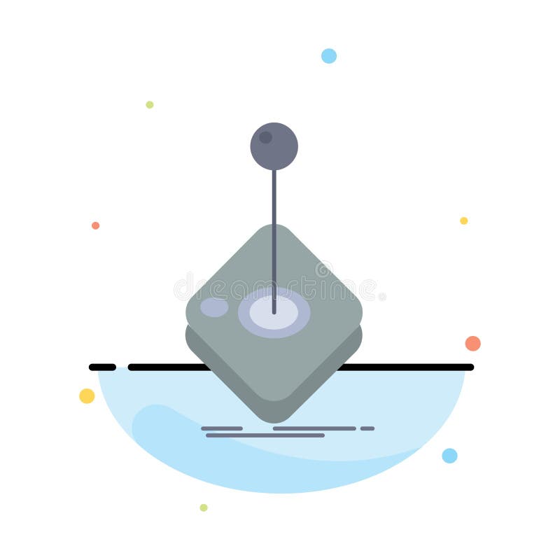 Arcade, Game, Gaming, Joystick, Stick Flat Color Icon Vector Stock ...