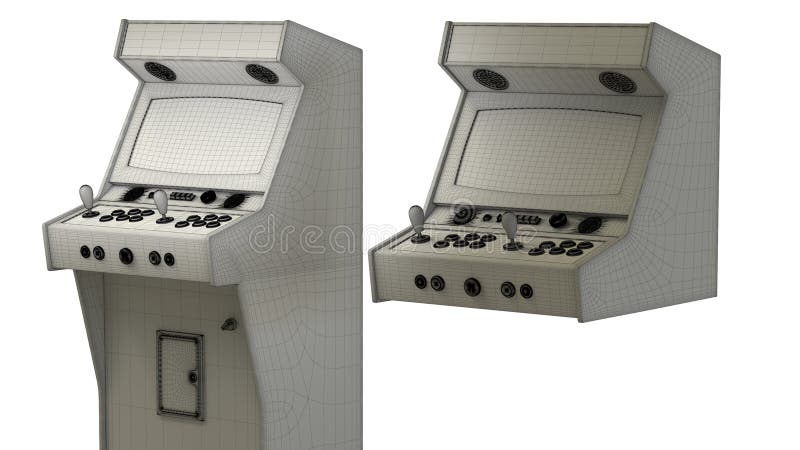 Arcade Game stock illustration. Illustration of equipment - 346347949