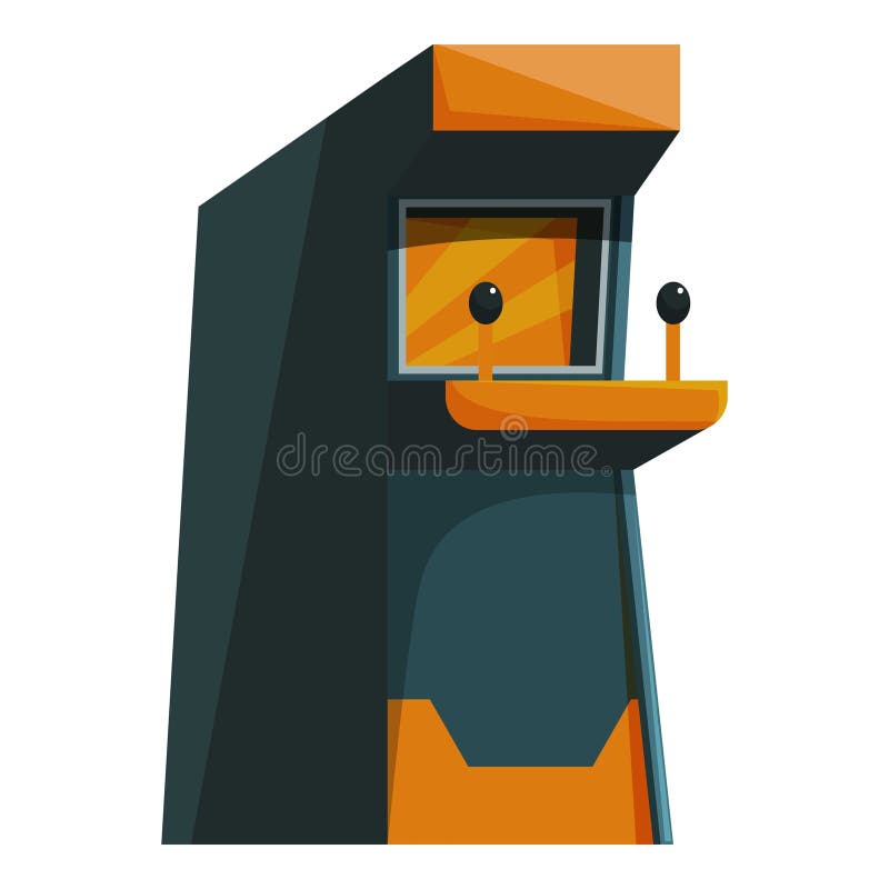 Arcade Game Machine Displaying Racing Game Interface Stock Vector ...