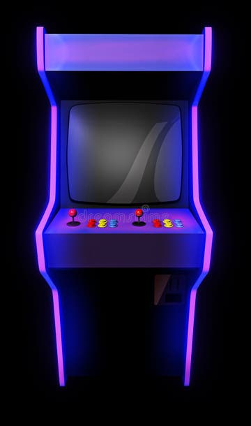 Arcade Machine Front View Stock Illustrations – 28 Arcade Machine Front ...